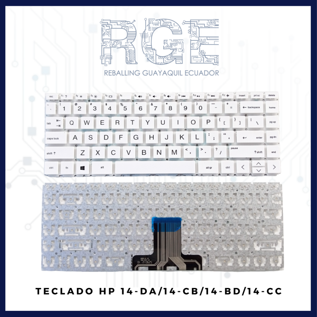 Teclado Para Laptop Hp 14 Da 14 Cb 14 Bd 14 Cc Reballing Guayaquil